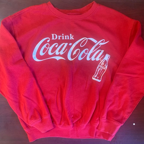Coca Cola | Tops | Vintage Coca Cola Crew Neck Sweatshirt Size Small ...